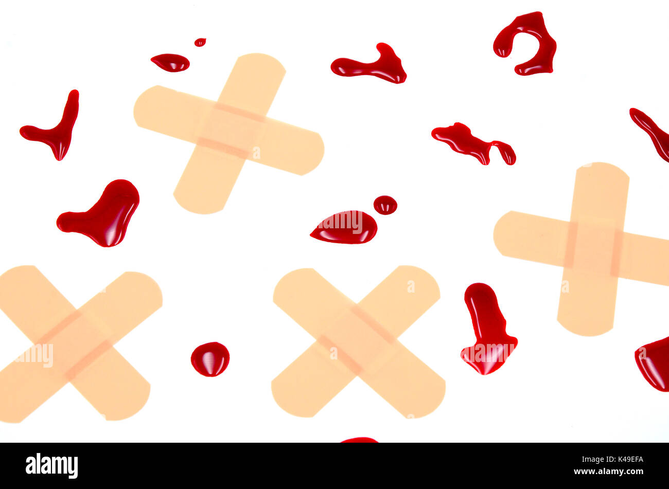 blood and plaster Stock Photo - Alamy