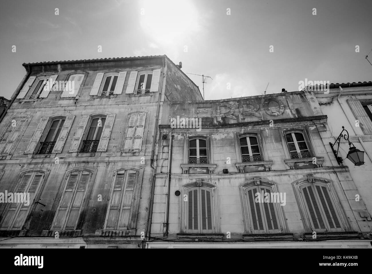 House in sun Black and White Stock Photos & Images - Alamy