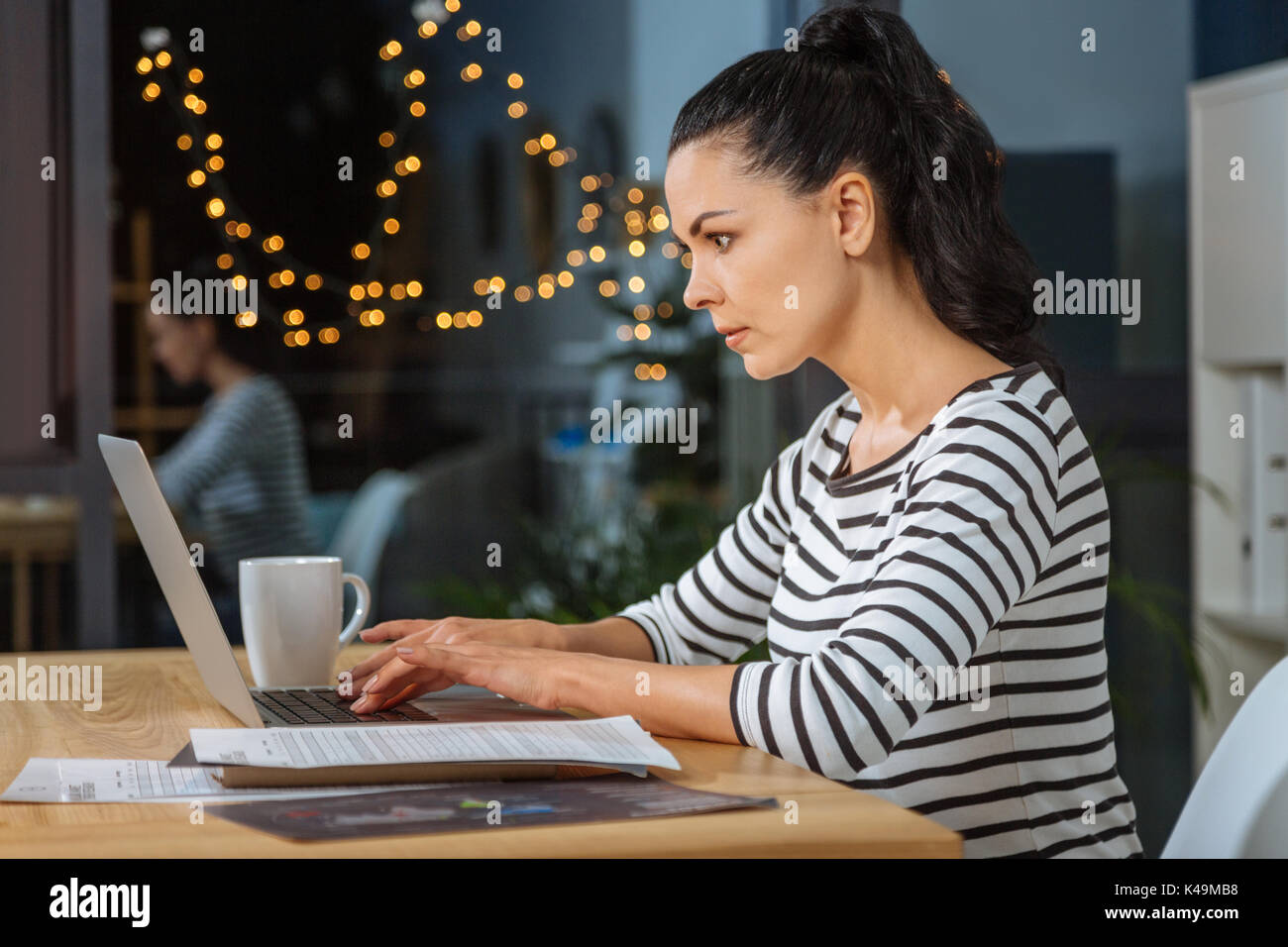 Professional smart businesswoman working Stock Photo - Alamy