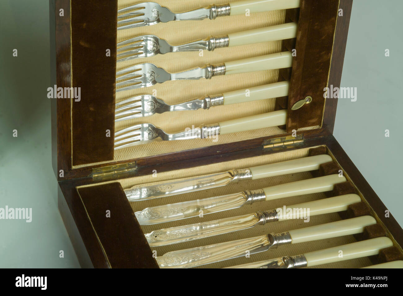 Silver Fish Cutlery Stock Photo - Alamy