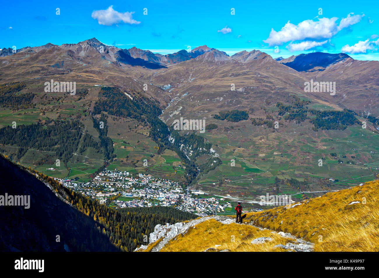 View From The Hiking Trail To The Lischana Mountain Refuge To The ...