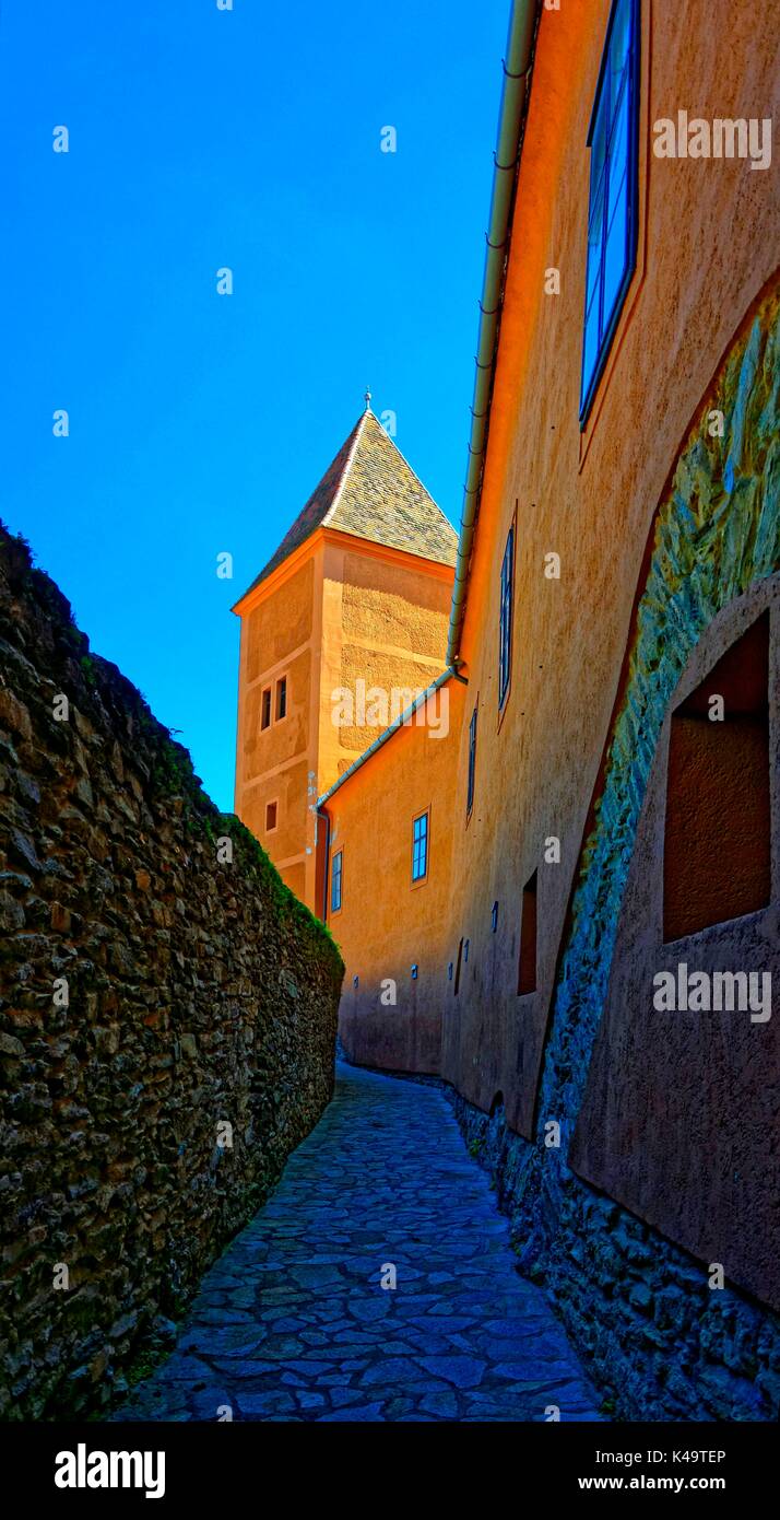 Masonry With Castle Tower Of The Jurisics Castle In Koszeg Stock Photo ...