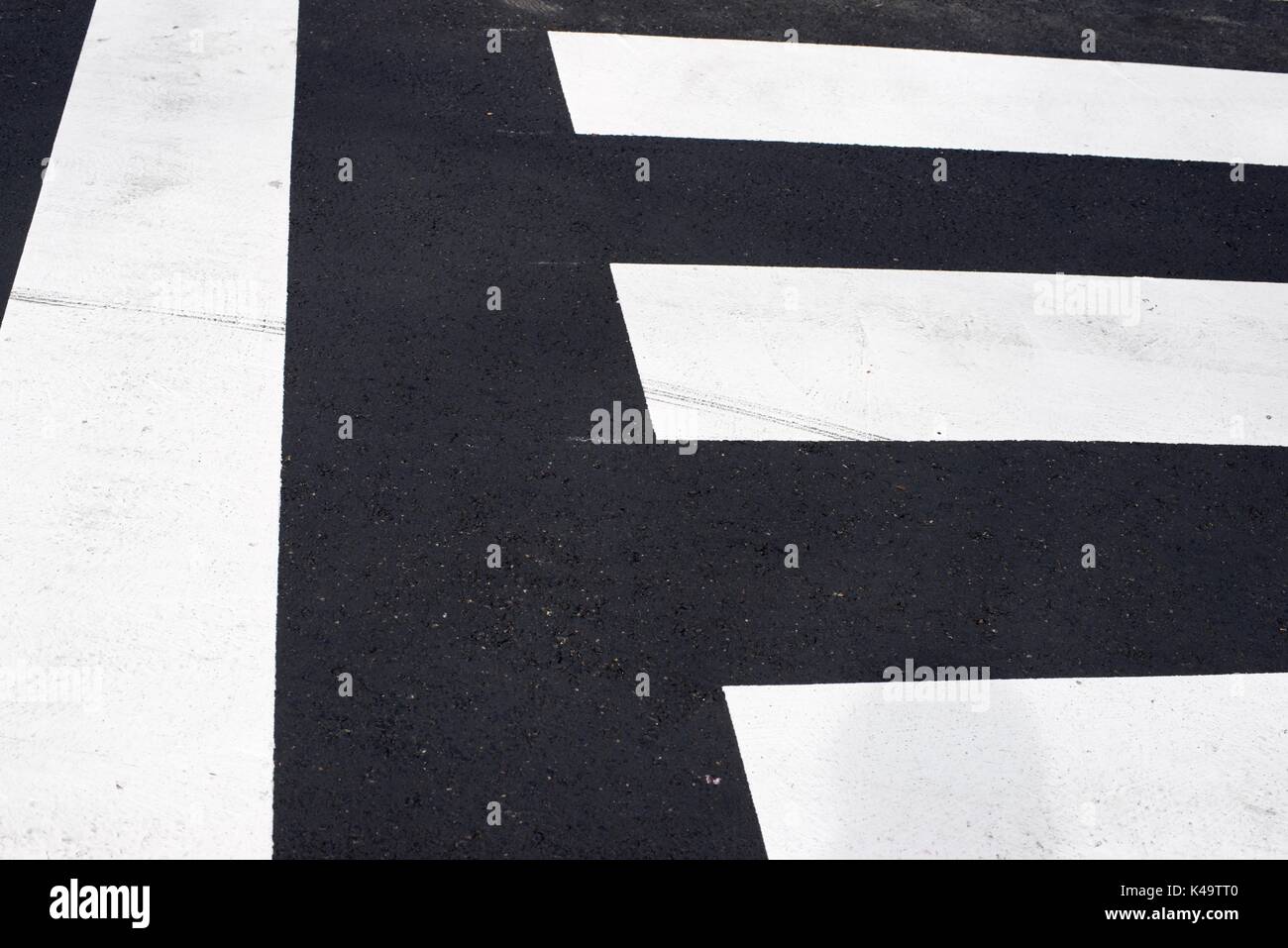 Zebra crossing without anyone crossing it Stock Photo - Alamy