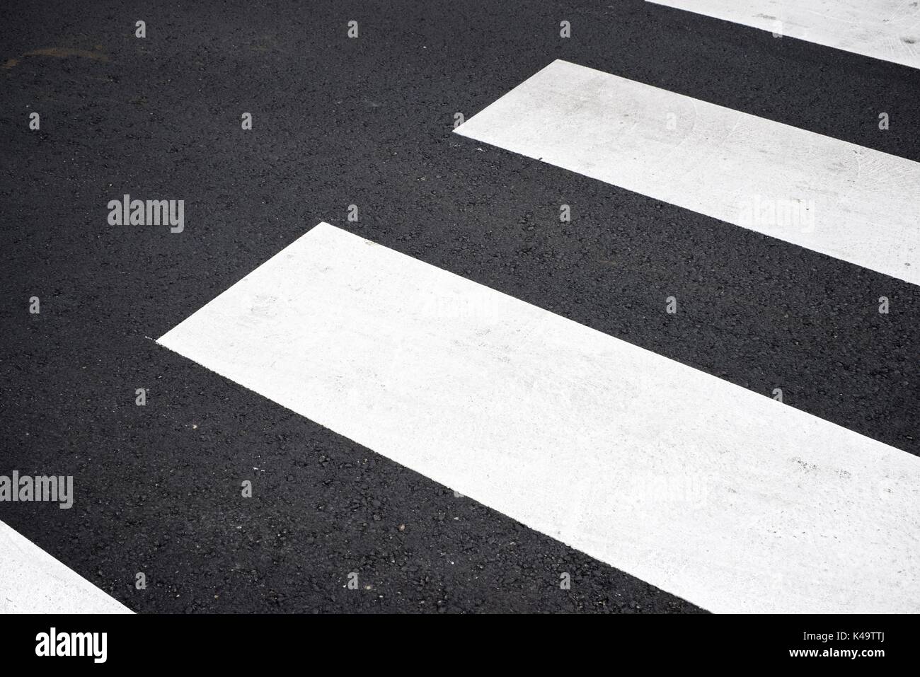 Zebra crossing without anyone crossing it Stock Photo - Alamy