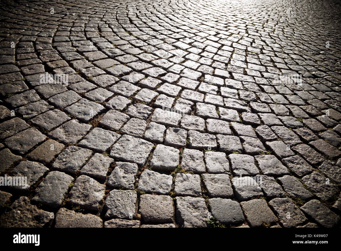 Floor of a street with stone tiles Stock Photo - Alamy