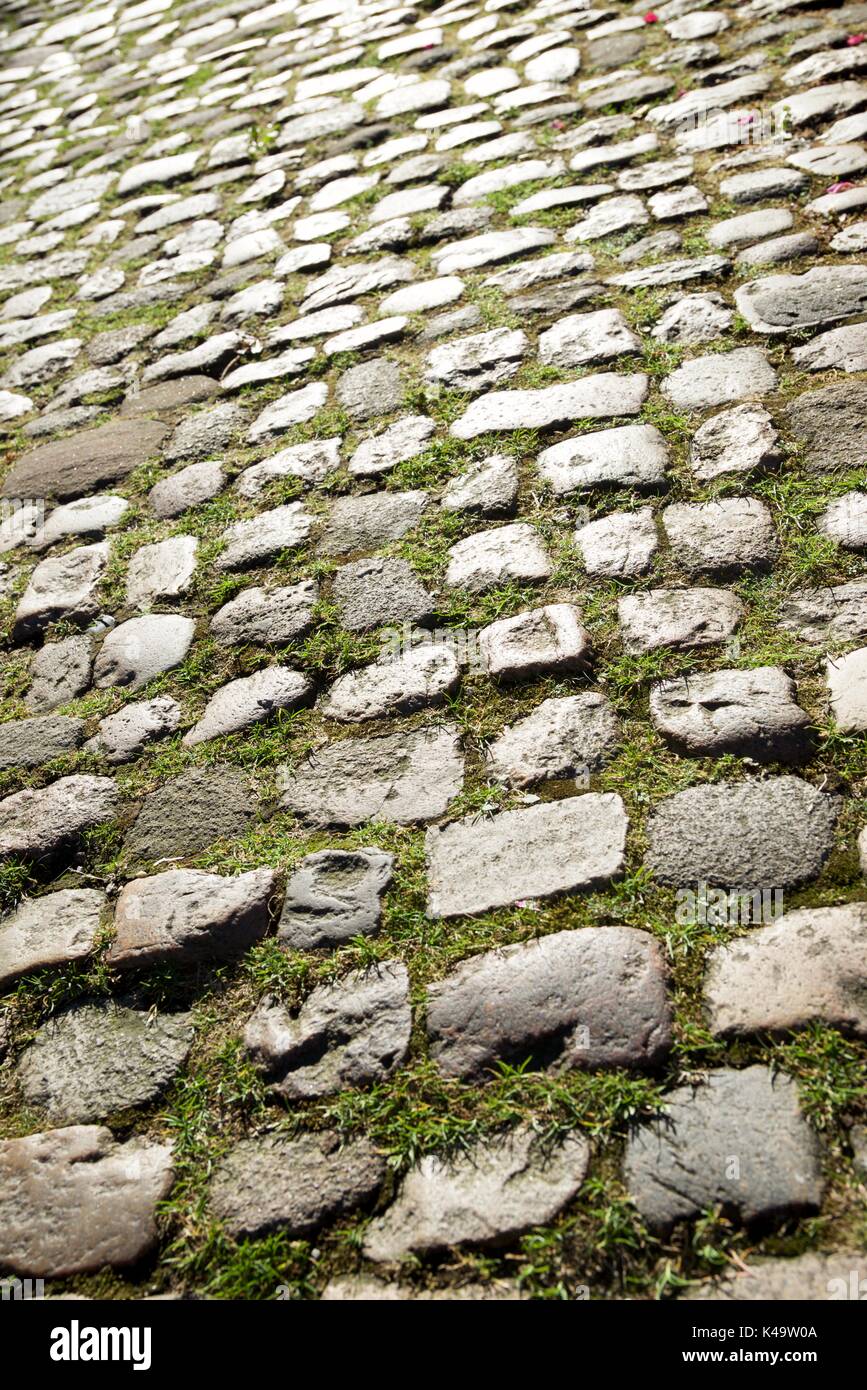 Floor of a street with stone tiles Stock Photo - Alamy