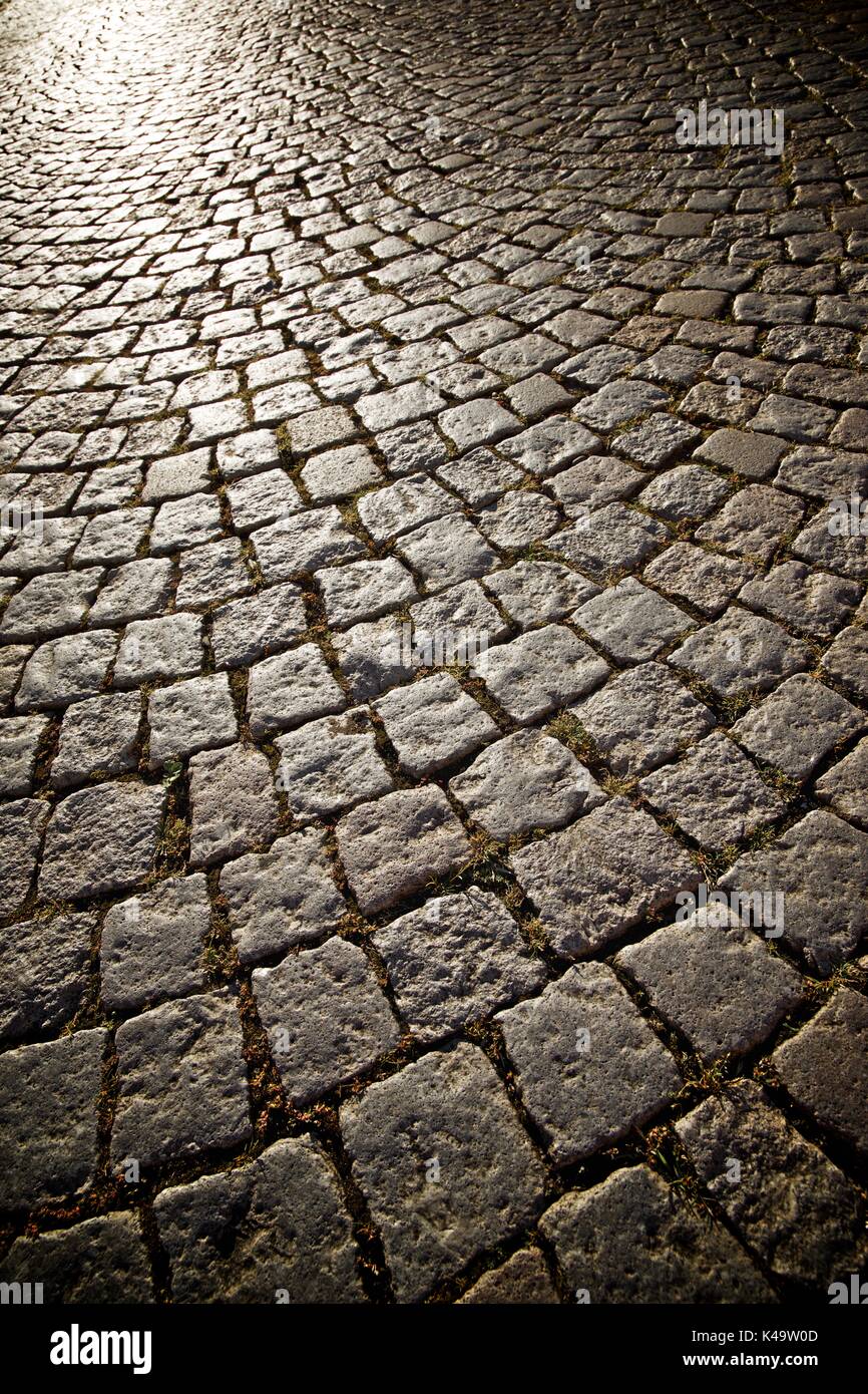 Floor of a street with stone tiles Stock Photo - Alamy