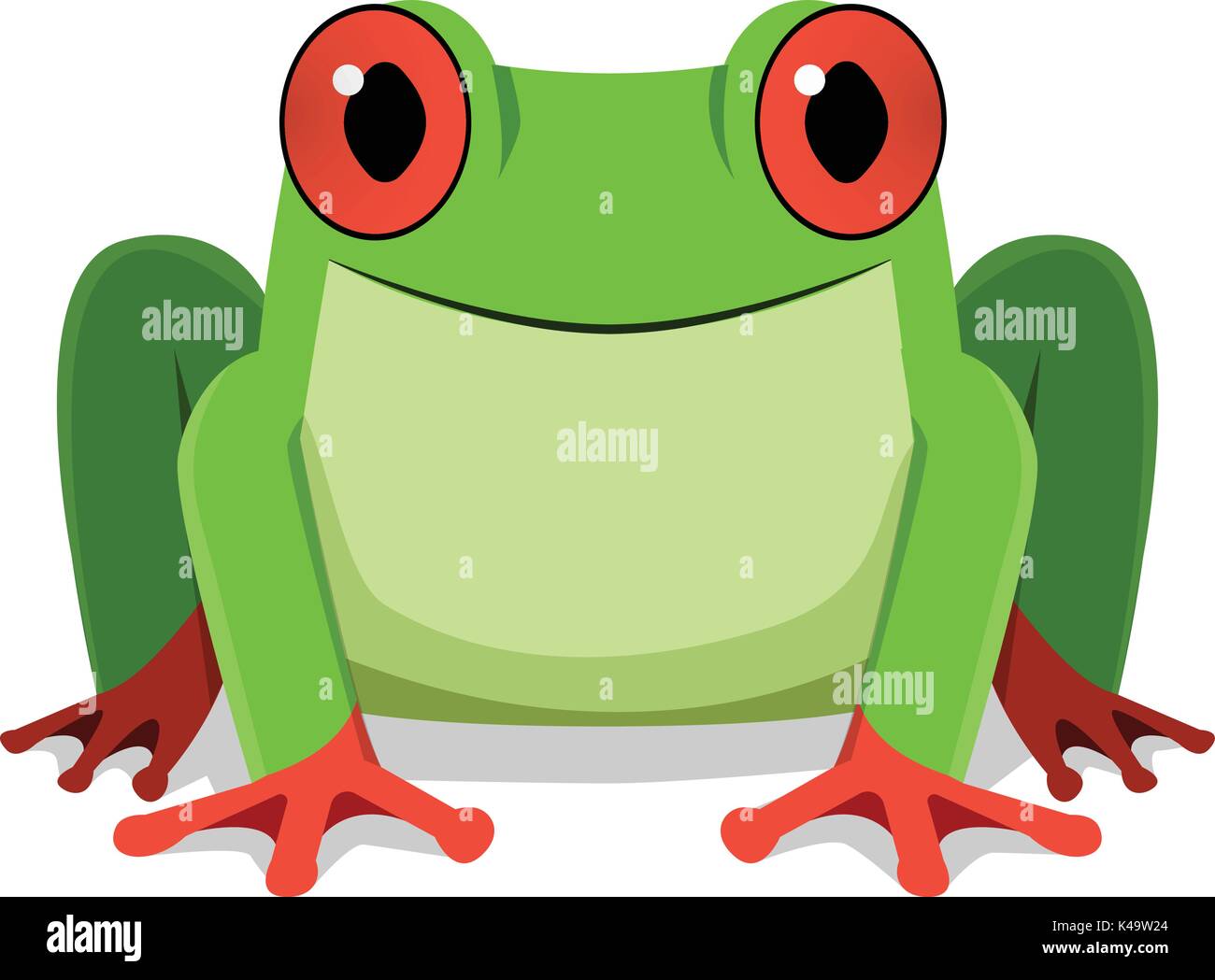 Red eye treefrog Stock Vector Images - Alamy