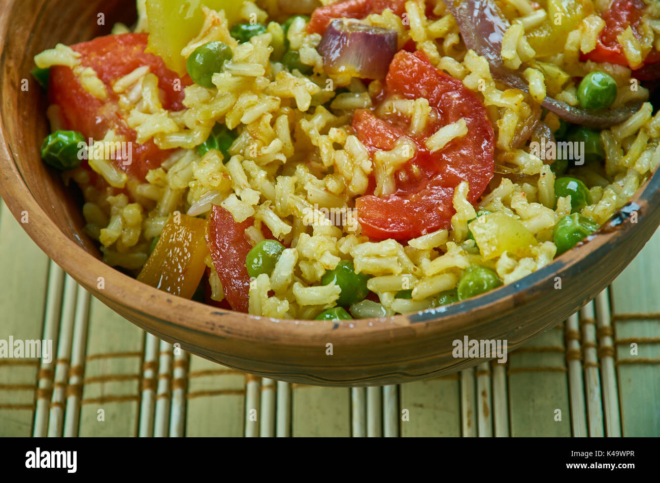 Tawa Pulao - Indian rice dishes, Popular street food Stock Photo - Alamy