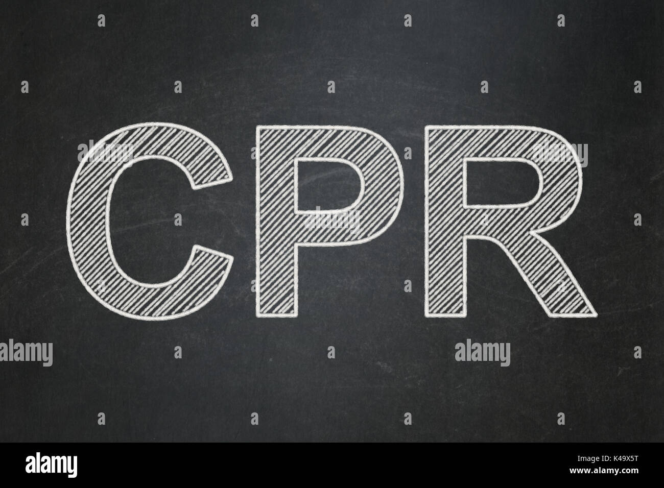Healthcare concept: CPR on chalkboard background Stock Photo - Alamy