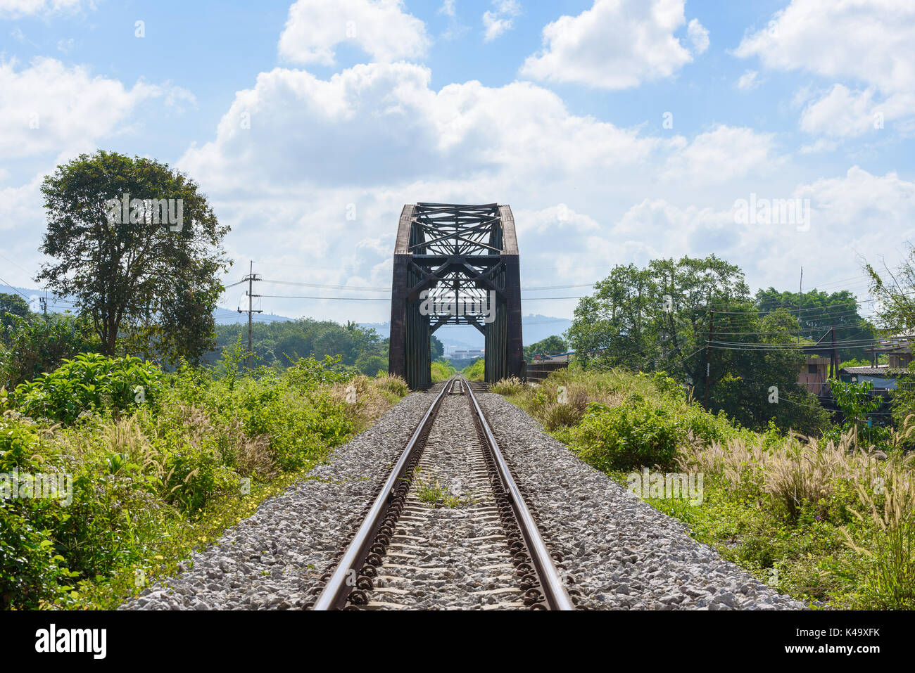 Straight railway train across hi-res stock photography and images - Alamy