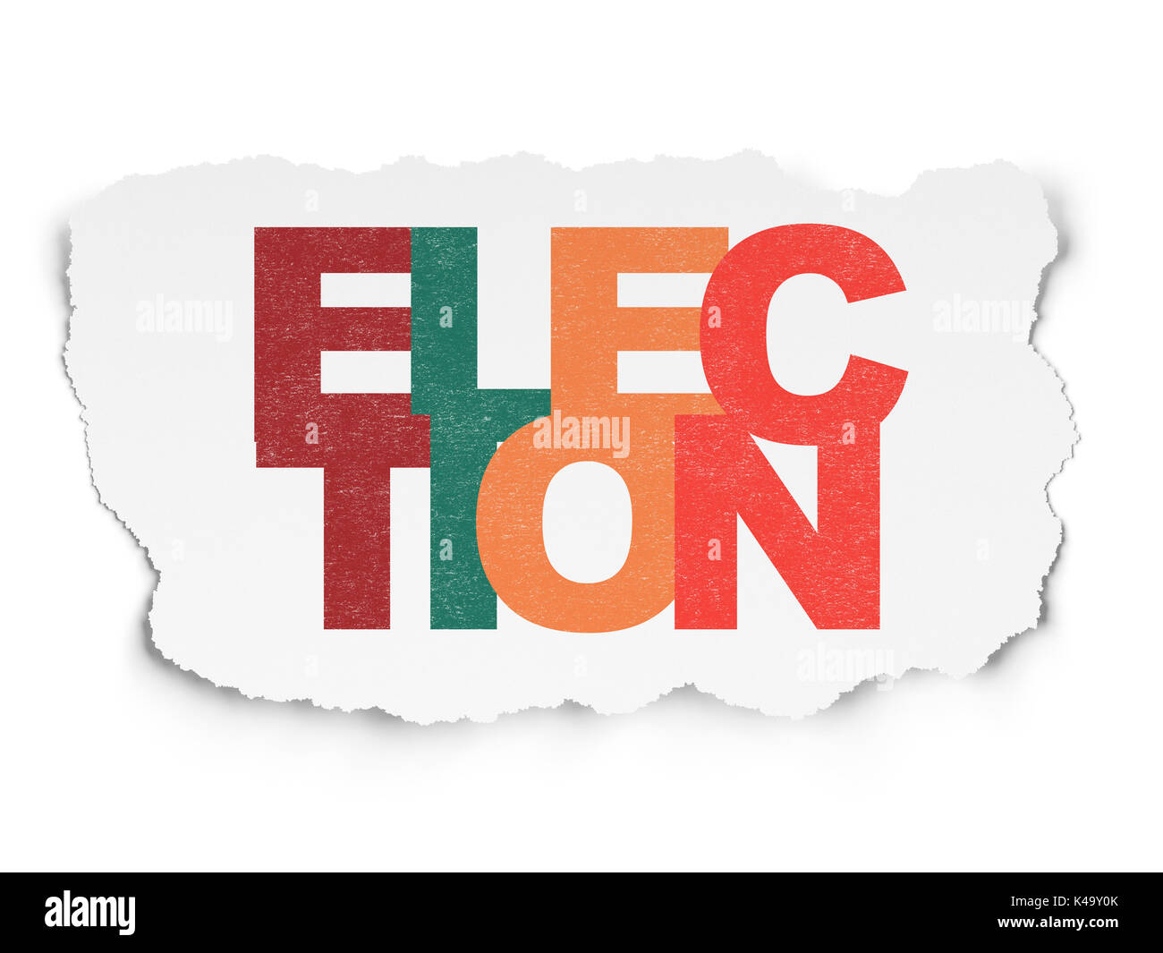 Politics concept: Election on Torn Paper background Stock Photo - Alamy