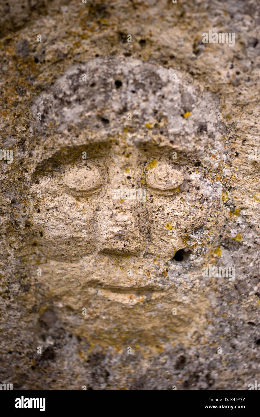 Face carved on stone hi-res stock photography and images - Alamy