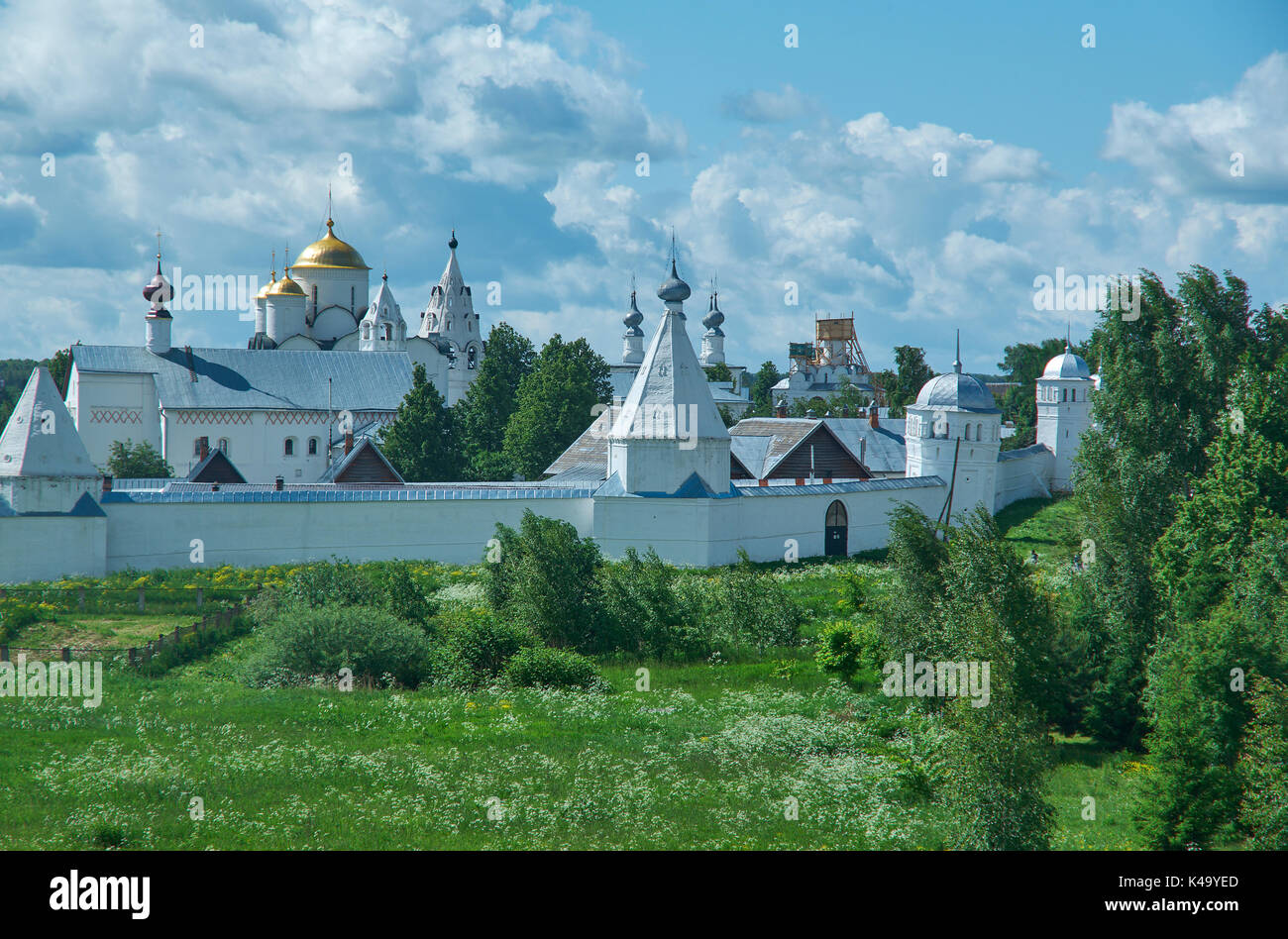 St. Pokrovsky female monastery in a Suzdal. Golden Ring of Russia ...