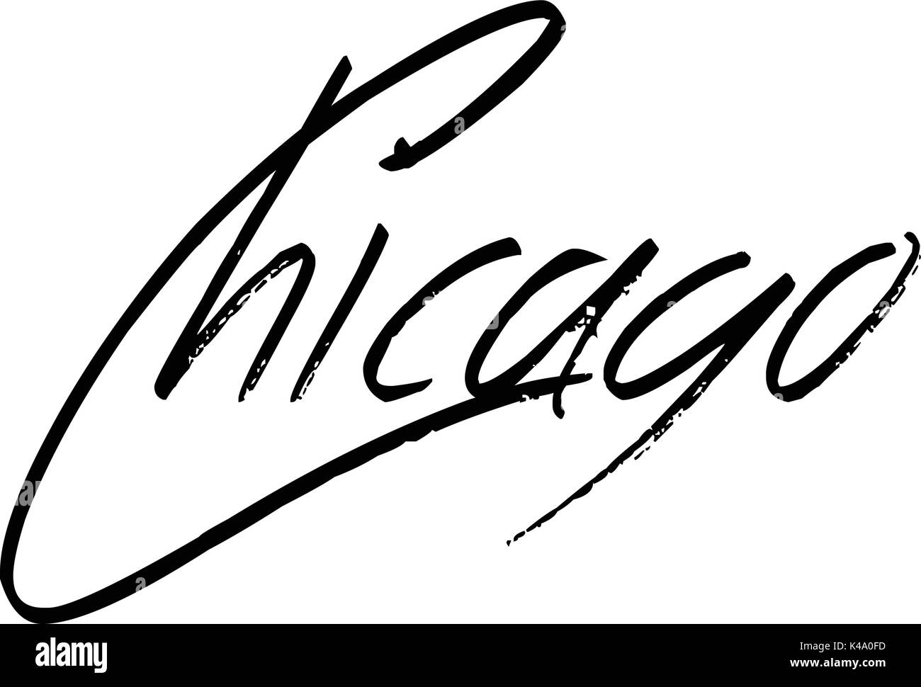 chicago text sign illustration on White background Stock Vector Image ...