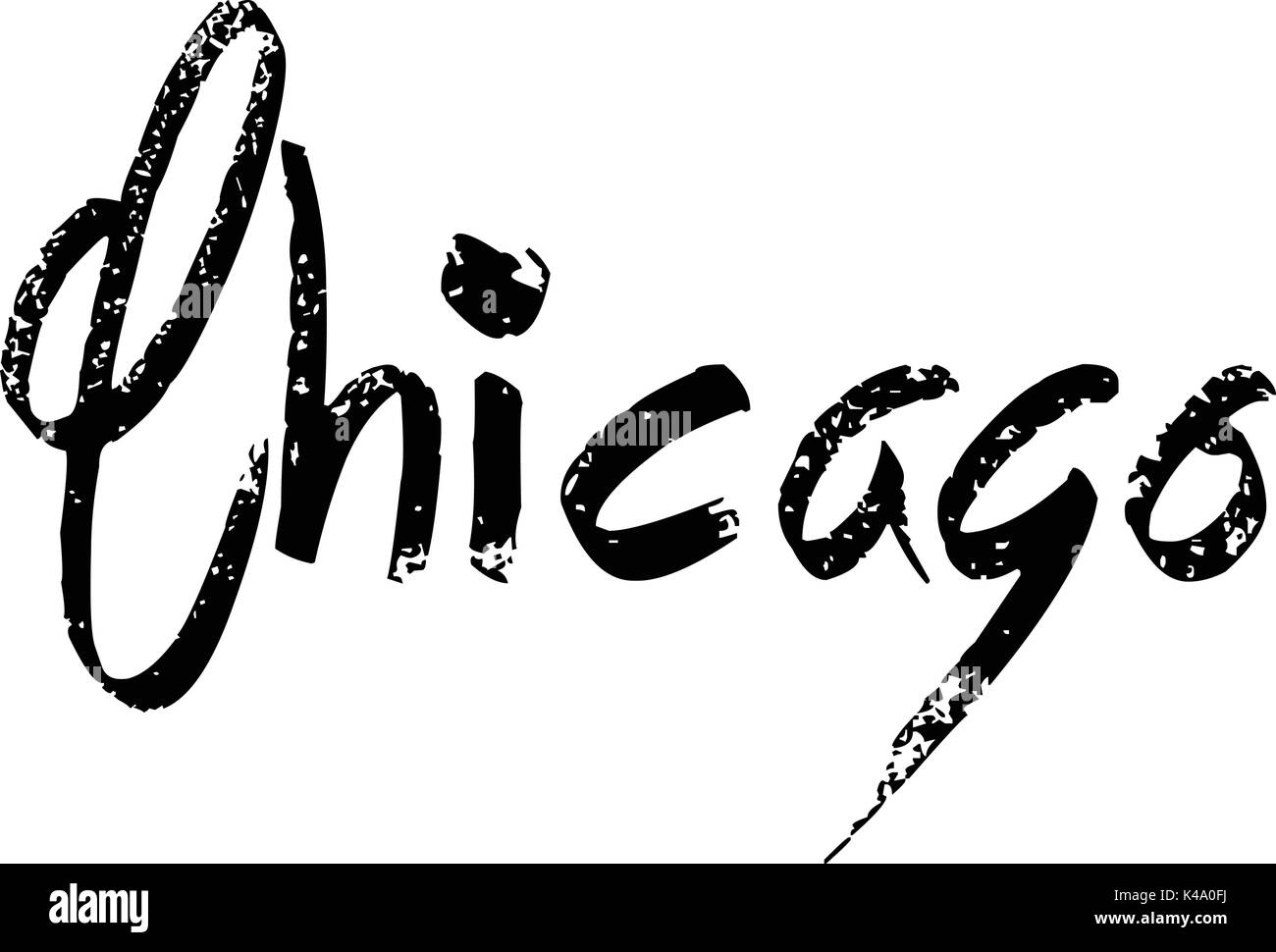 chicago text sign illustration on White background Stock Vector Image ...