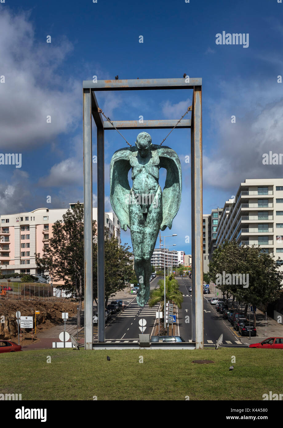 The Hanging Angel In Funchal, Madeira Stock Photo - Alamy