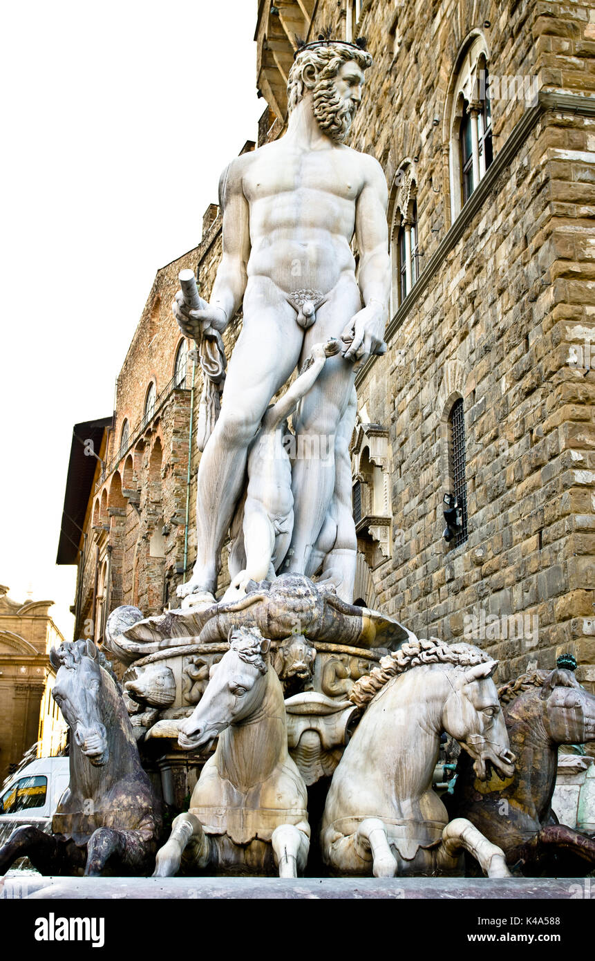 Neptune Fountain in Florence, Italy Stock Photo - Alamy