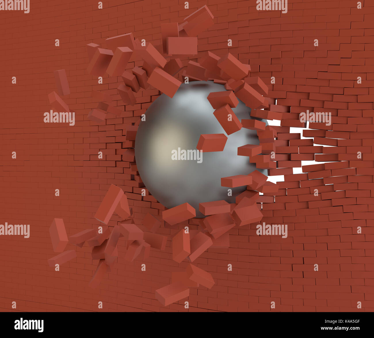 Wrecking ball hitting building hi-res stock photography and images - Alamy