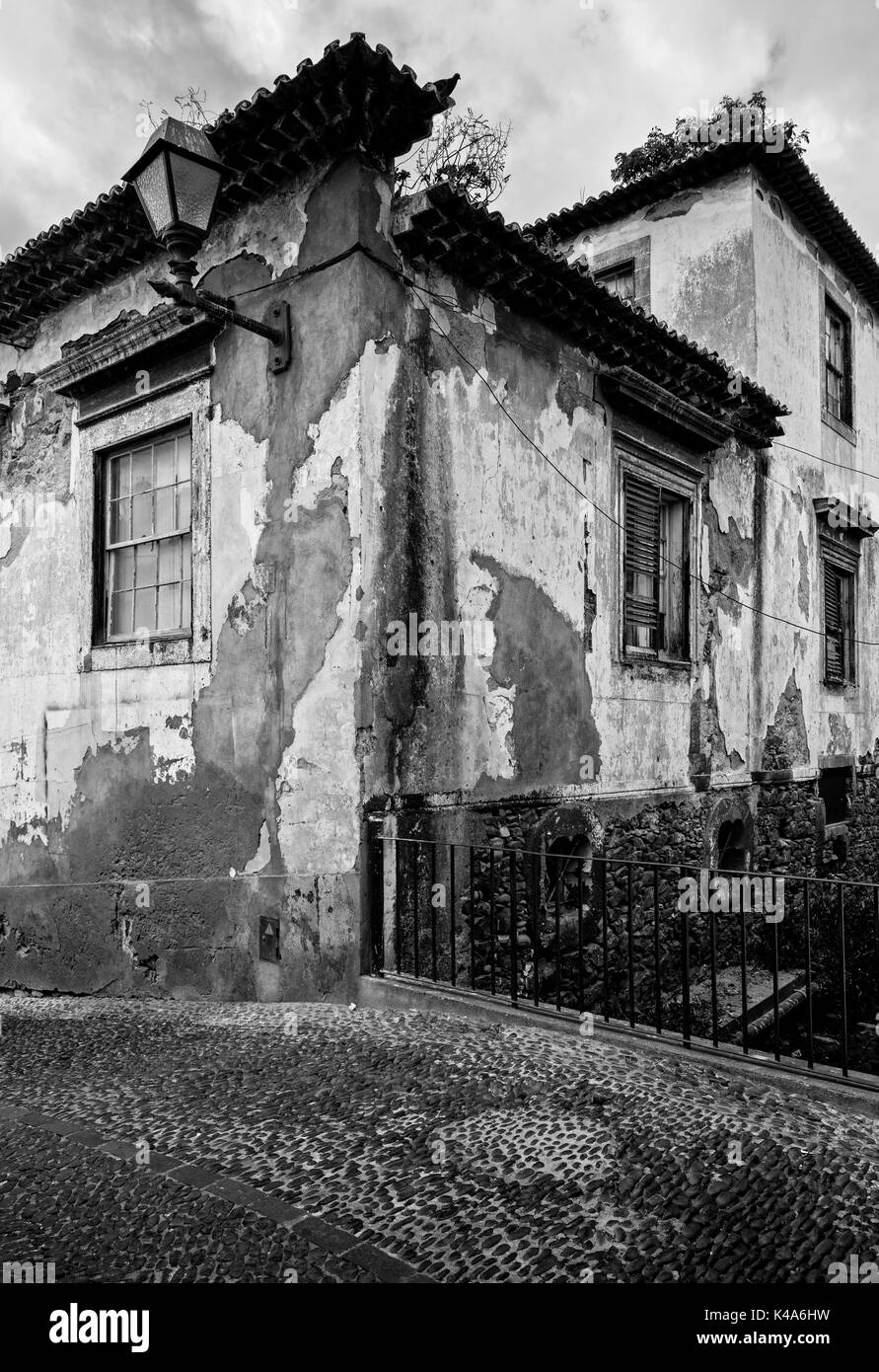 Old ramshackle buildings Black and White Stock Photos & Images - Alamy