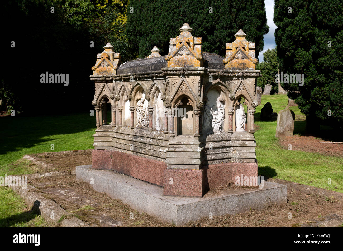 Tomb of John Wheeley Lea, St. Peter and St Lawrence churchyard, Powick ...