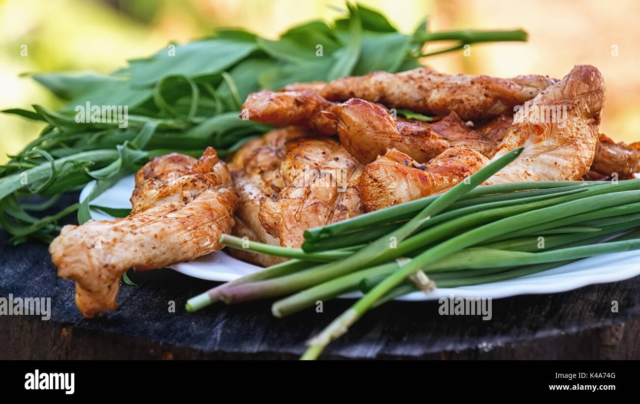 Grilled chicken food stand hi-res stock photography and images - Alamy