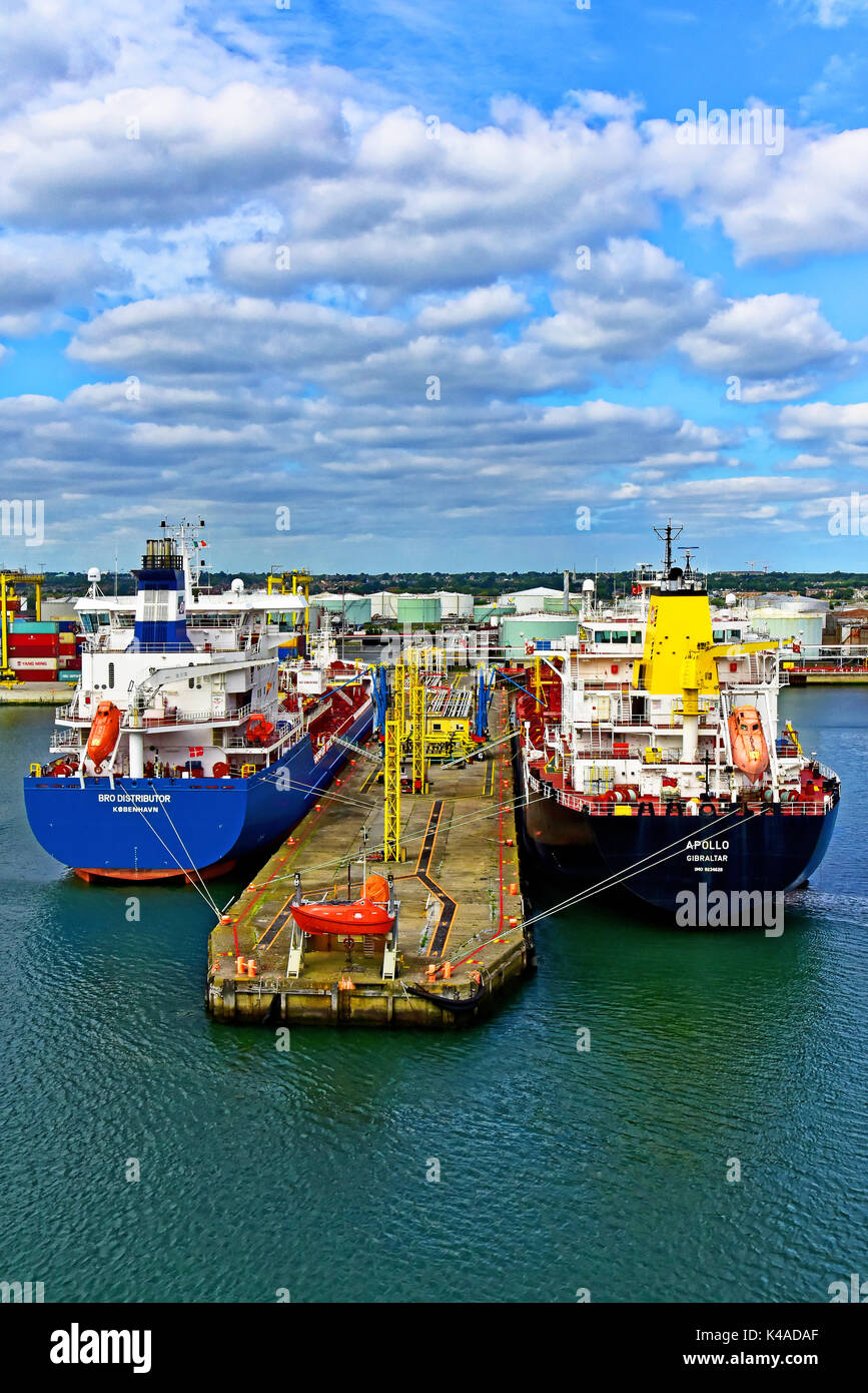 Dublin Ireland Docks and harbour area and ships on the river Liffey ...