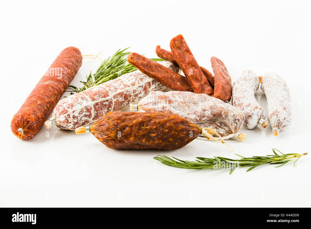 Salami varieties hi-res stock photography and images - Alamy
