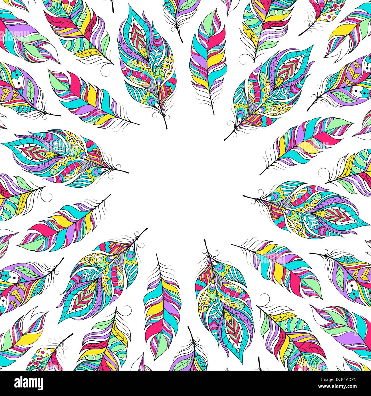 Striped feathers Stock Vector Images - Alamy