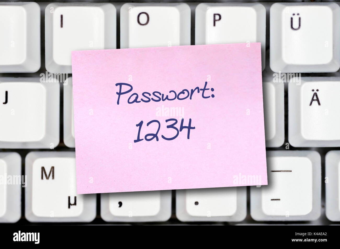 Password computer note hi-res stock photography and images - Alamy