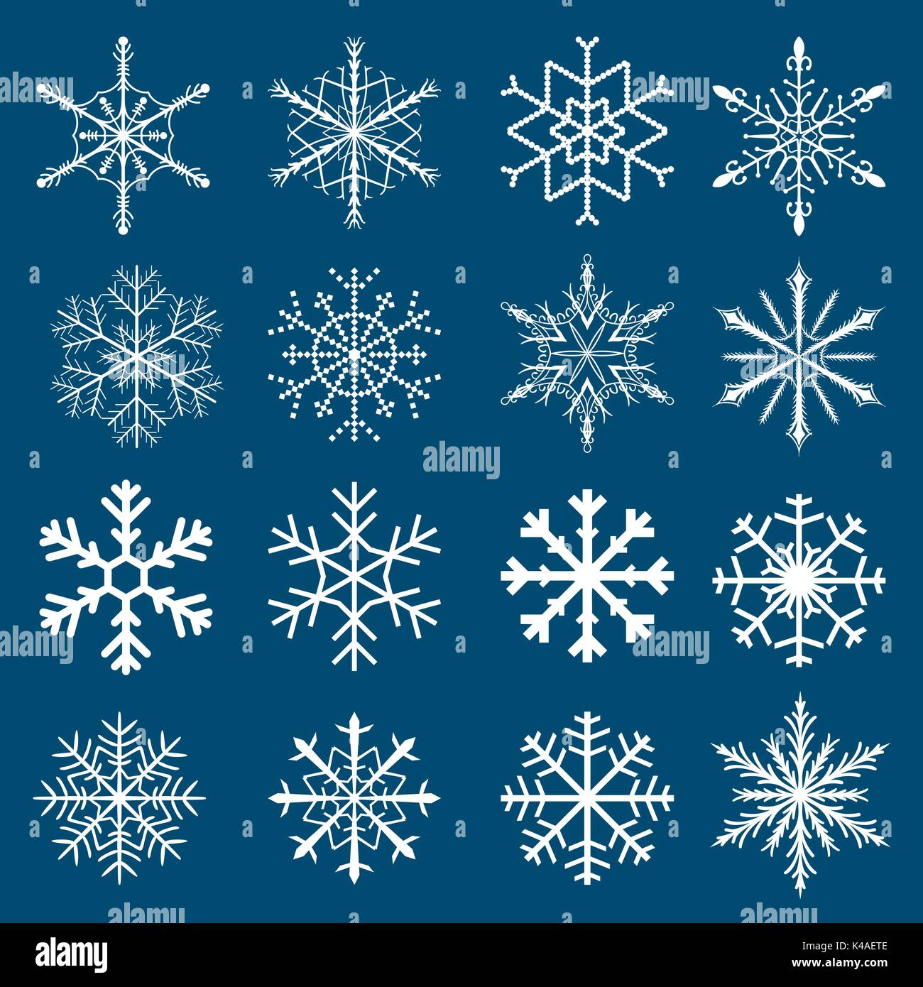 Snow flake vector hi-res stock photography and images - Alamy