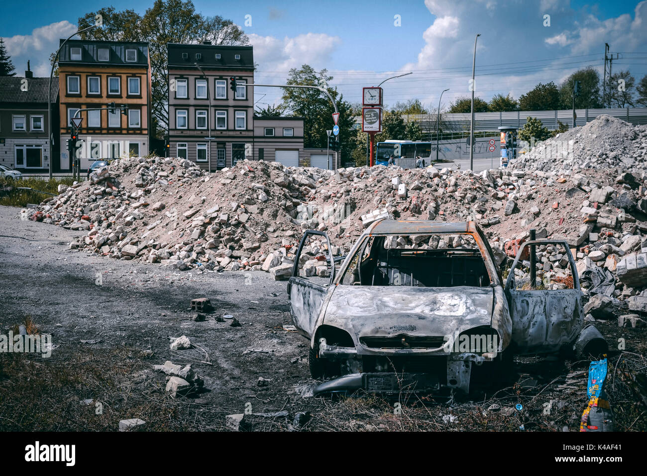 Burnt Rubble High Resolution Stock Photography and Images - Alamy