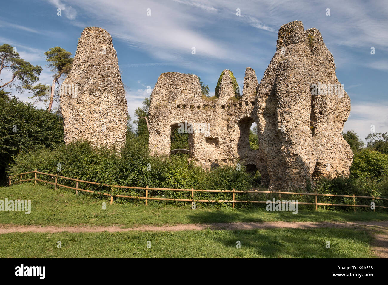 Odiham Castle, Hampshire, UK. Also known as King John's Castle, it was ...
