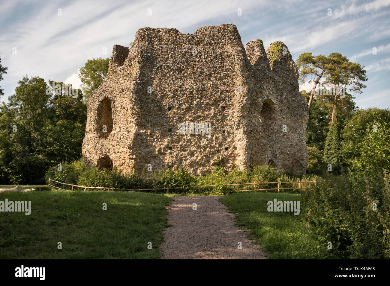 Odiham Castle, Hampshire, UK. Also known as King John's Castle, it was ...