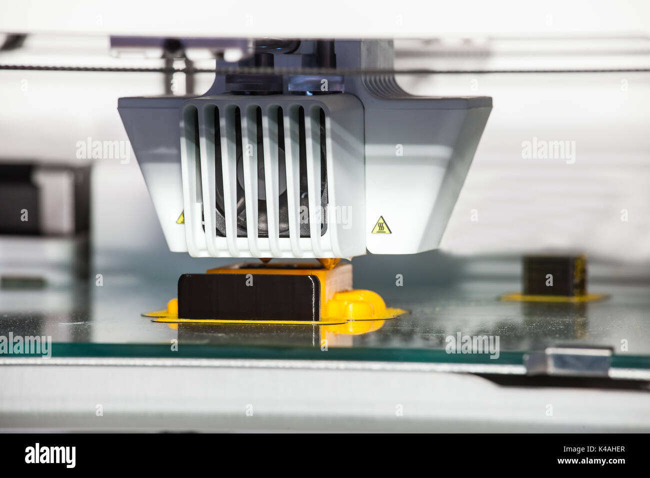 3d printer printing. Close up process of new printing technology Stock ...