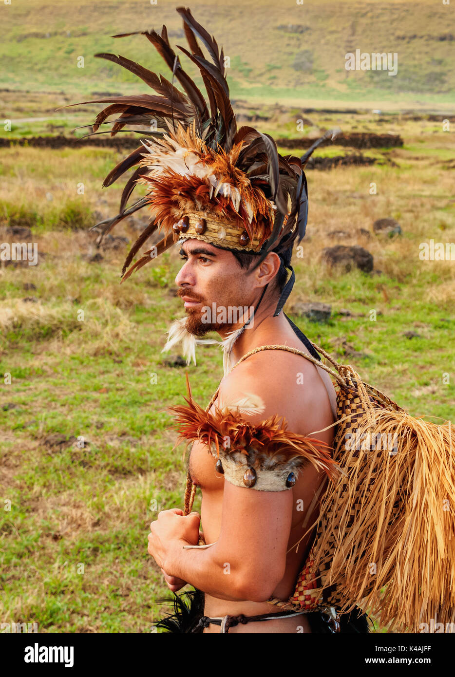 Chile easter island native rapa hi-res stock photography and images - Alamy
