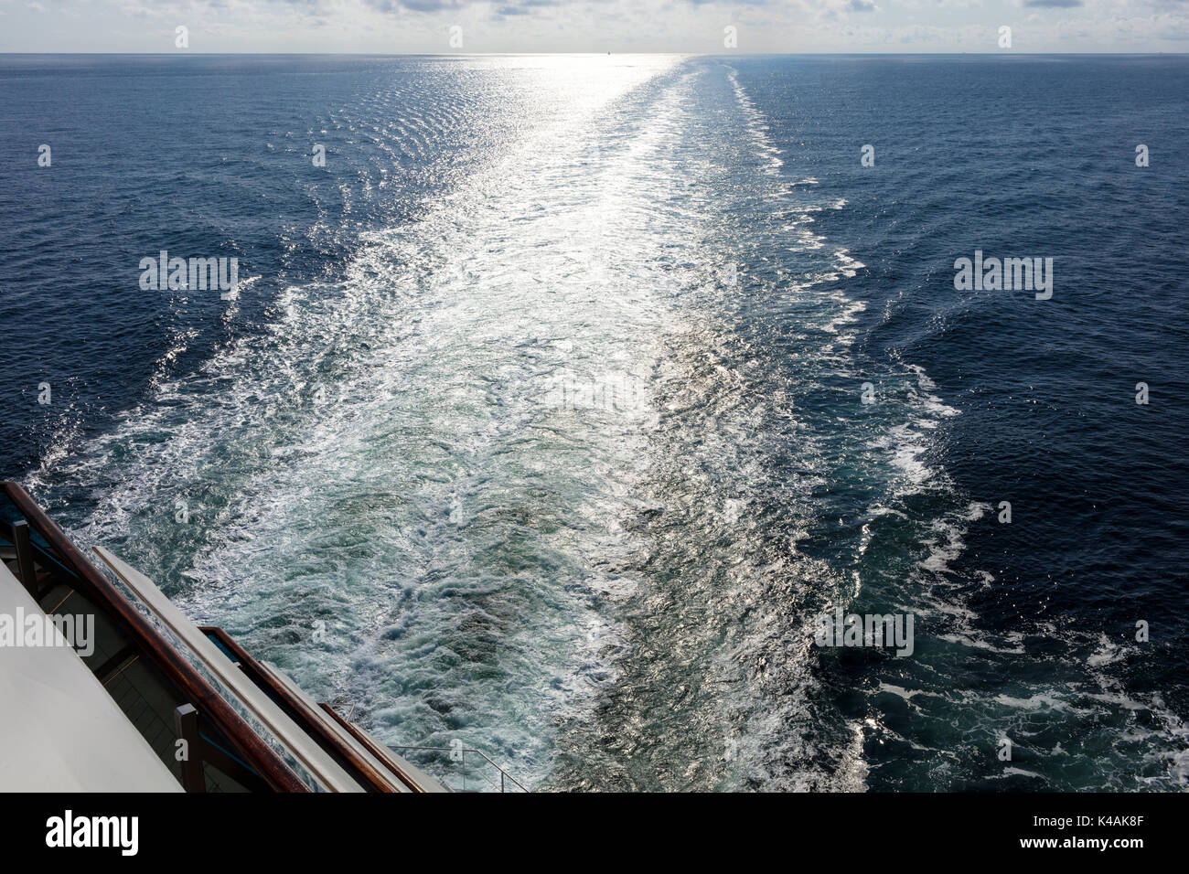 Water sea ocean wave stern cruise hi-res stock photography and images ...