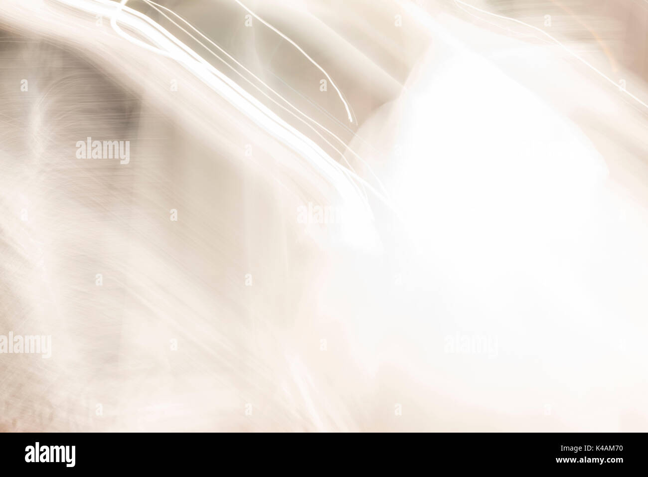 White textures in motion at night on street as abstract background ...