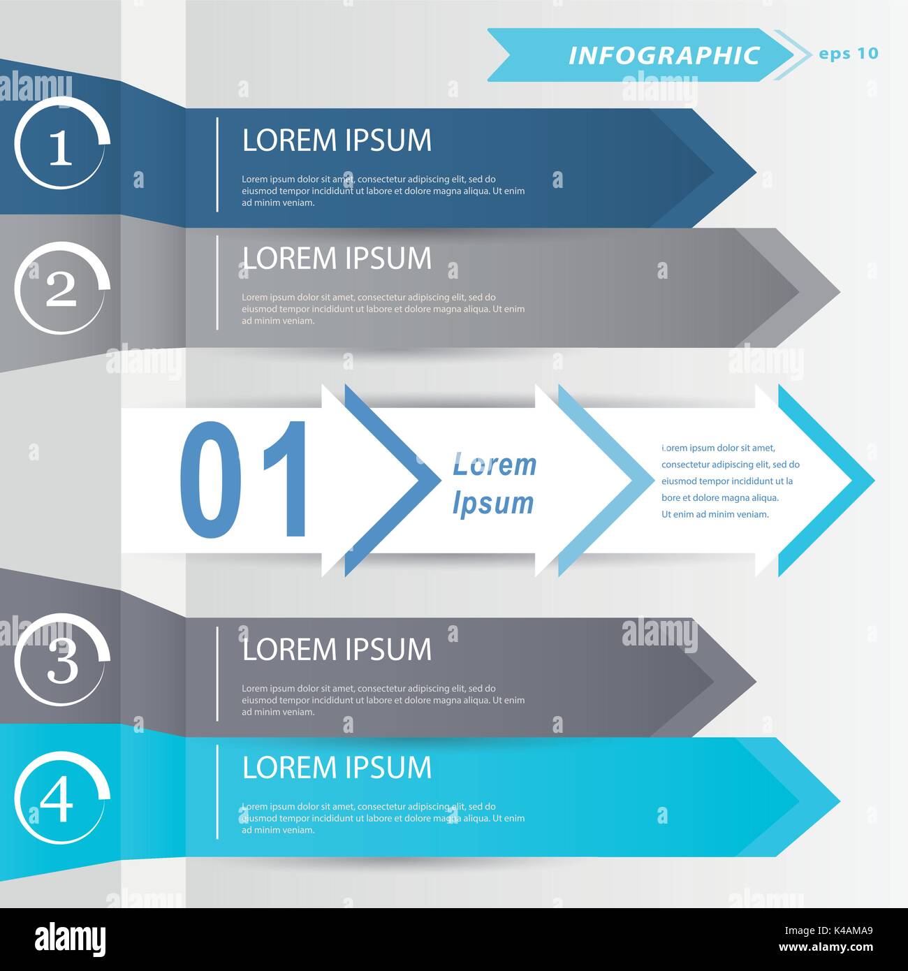 Vector arrows for infographic. Vector, illustration, eps10 Stock Vector ...