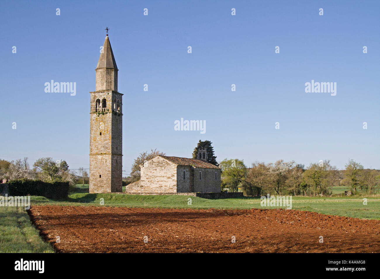 Church Of Sterna In The North Central Istria Stock Photo - Alamy