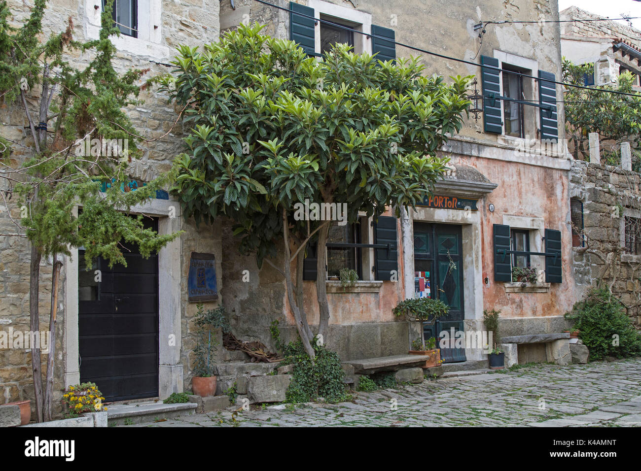 Idyllic Spot In Groznjan In Central Istria Stock Photo - Alamy