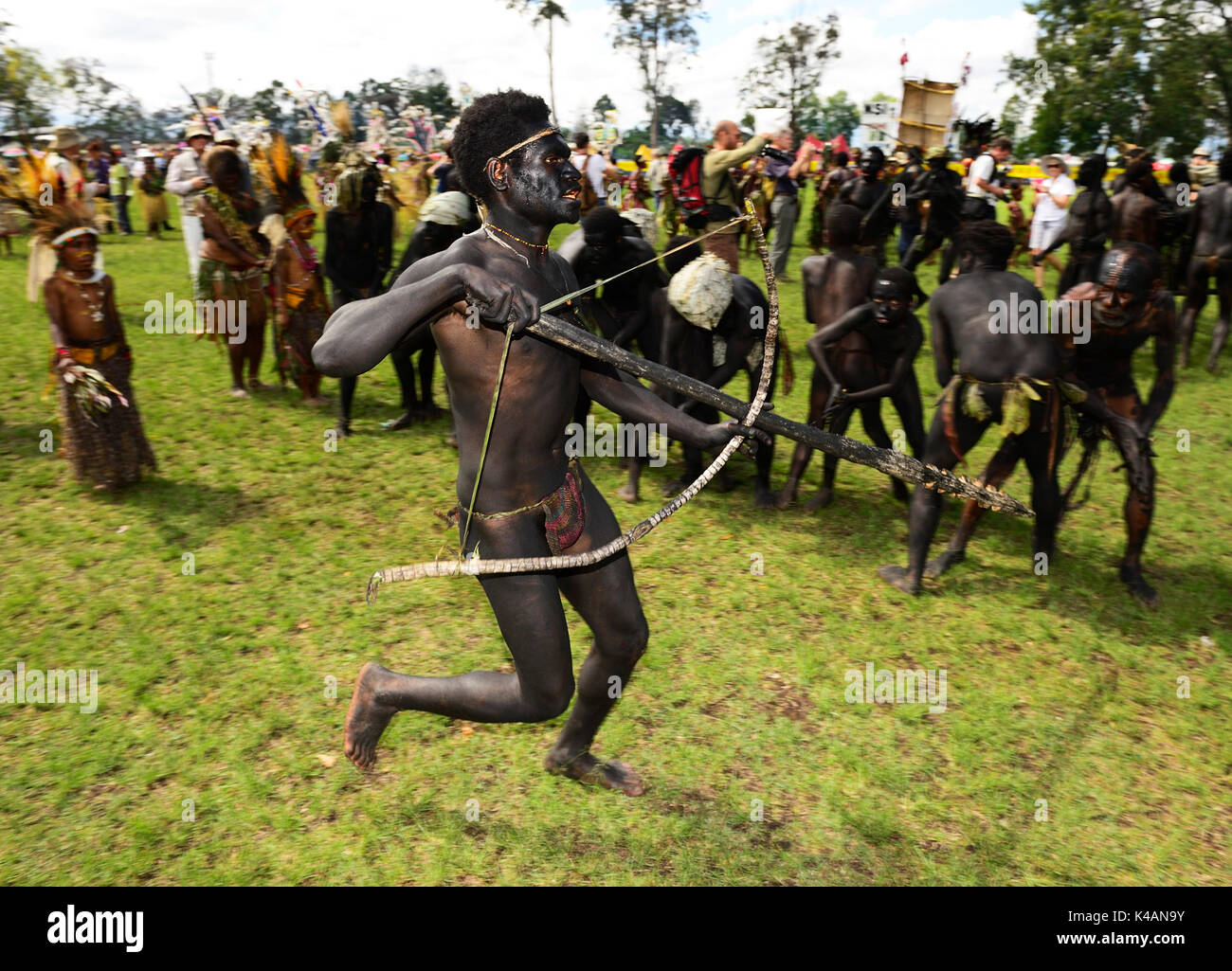 The highland tribes presenting themselves at the annual Sing Sing of ...