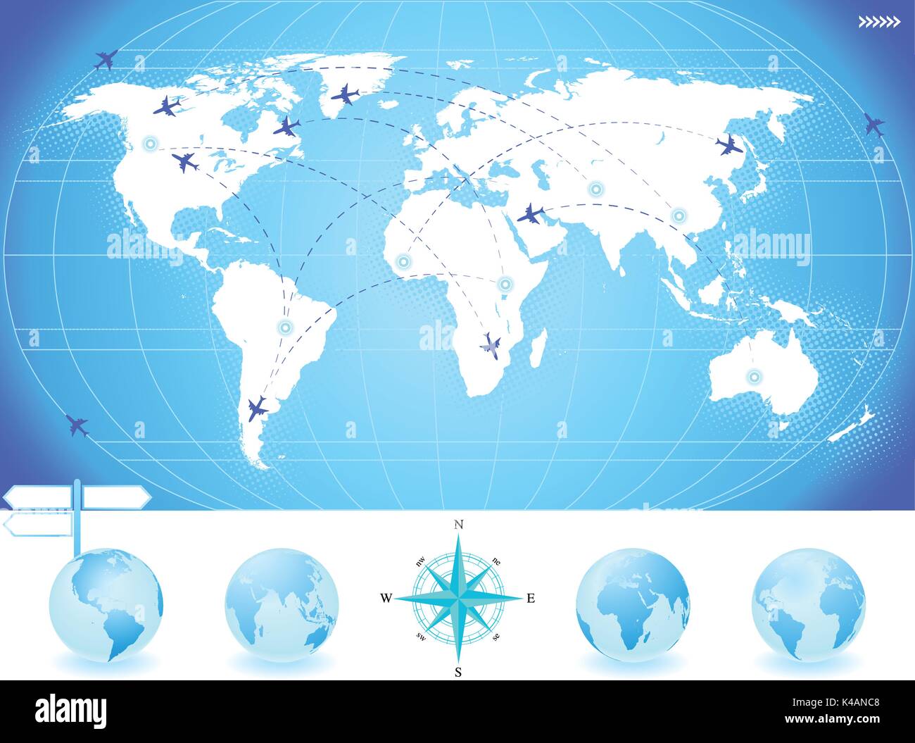 World Map Set Stock Vector Image & Art - Alamy