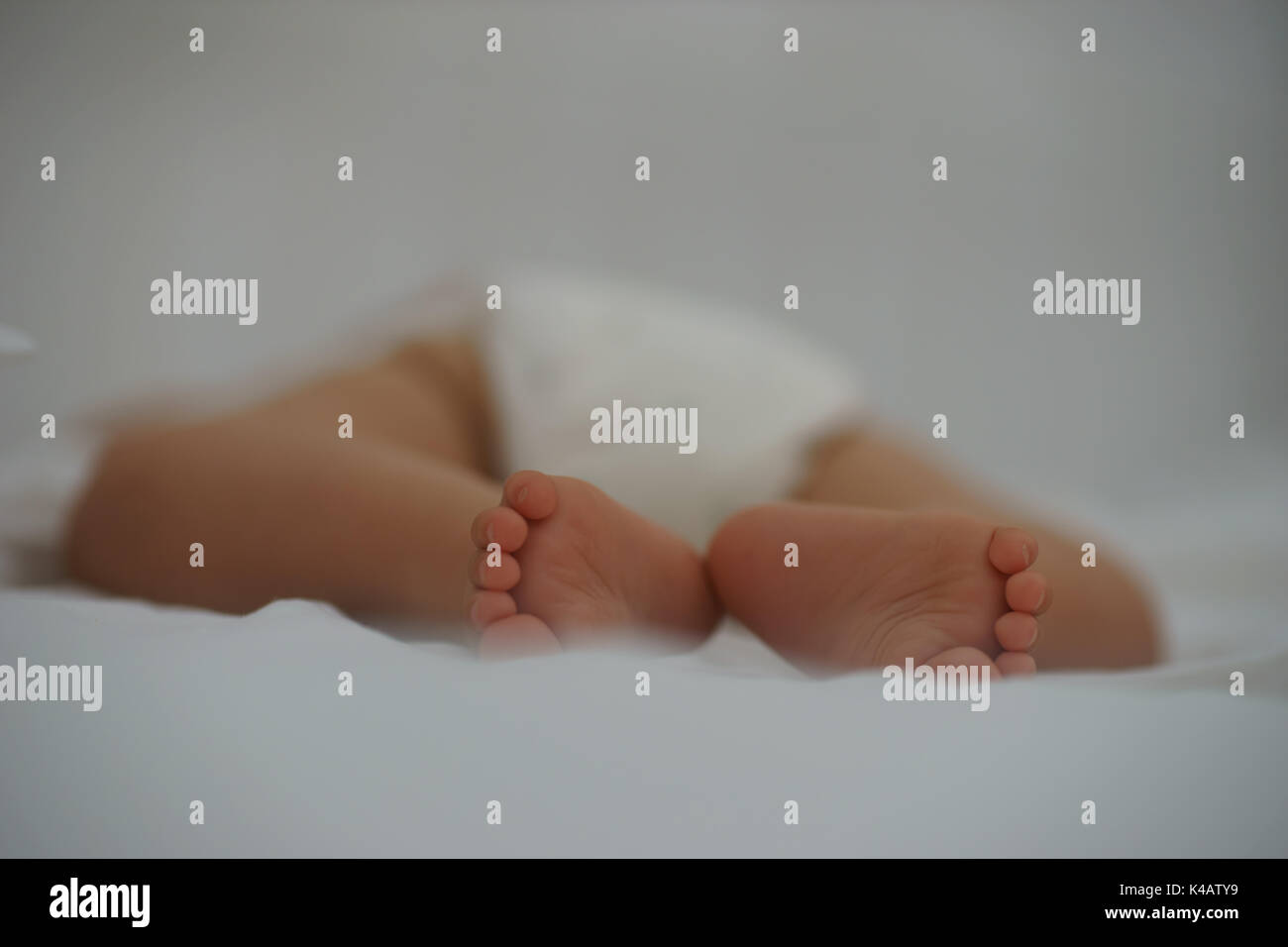 Child foot - close-up Stock Photo - Alamy