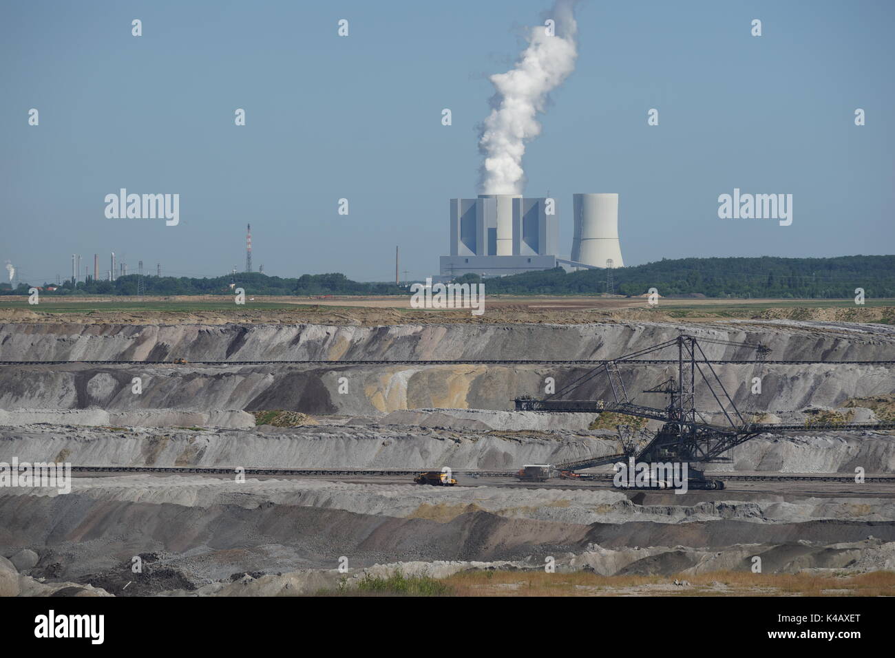 Excavation Brown Coal In Opencast Mining Stock Photo - Alamy