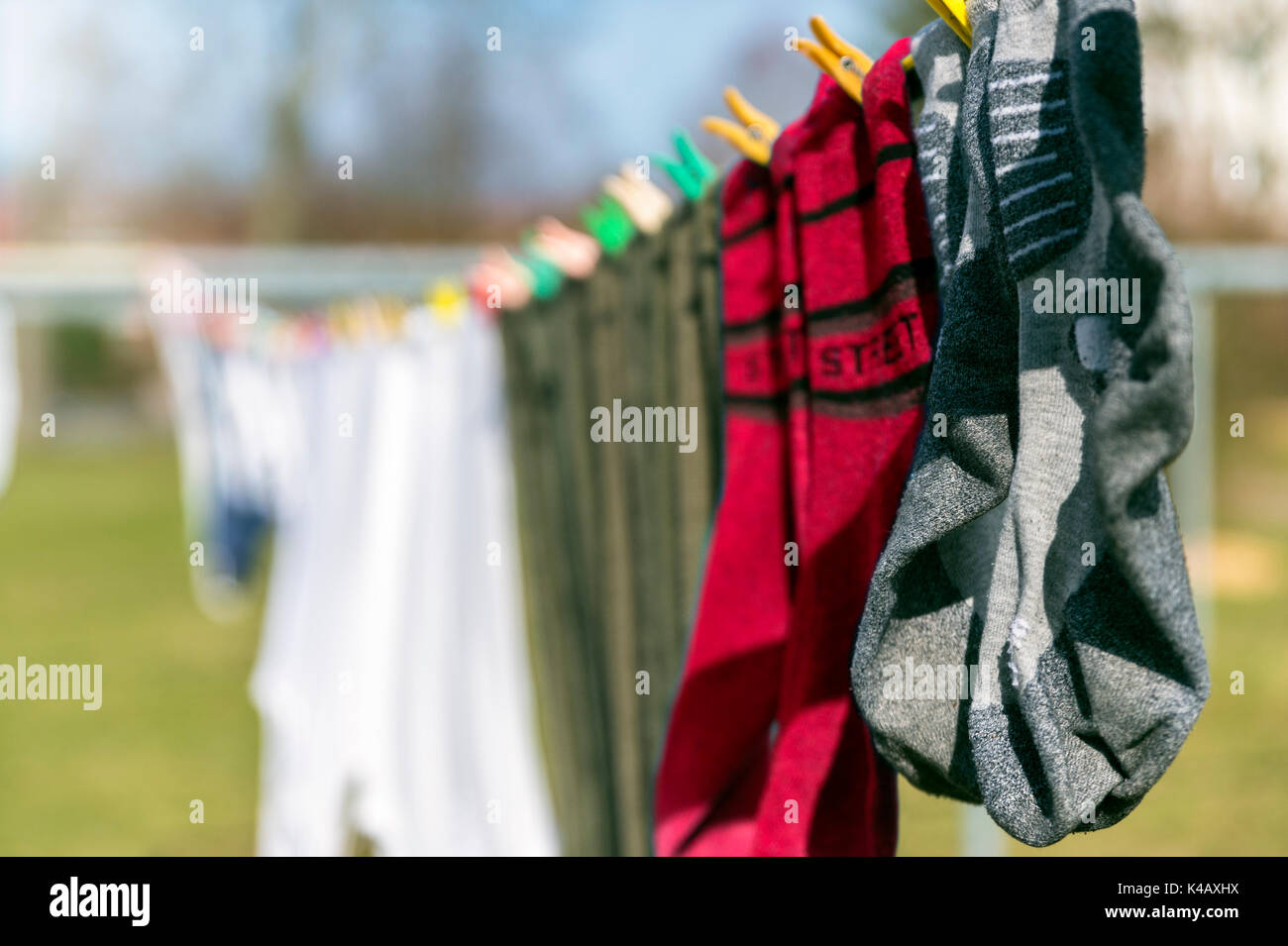 Laundry line hi-res stock photography and images - Alamy