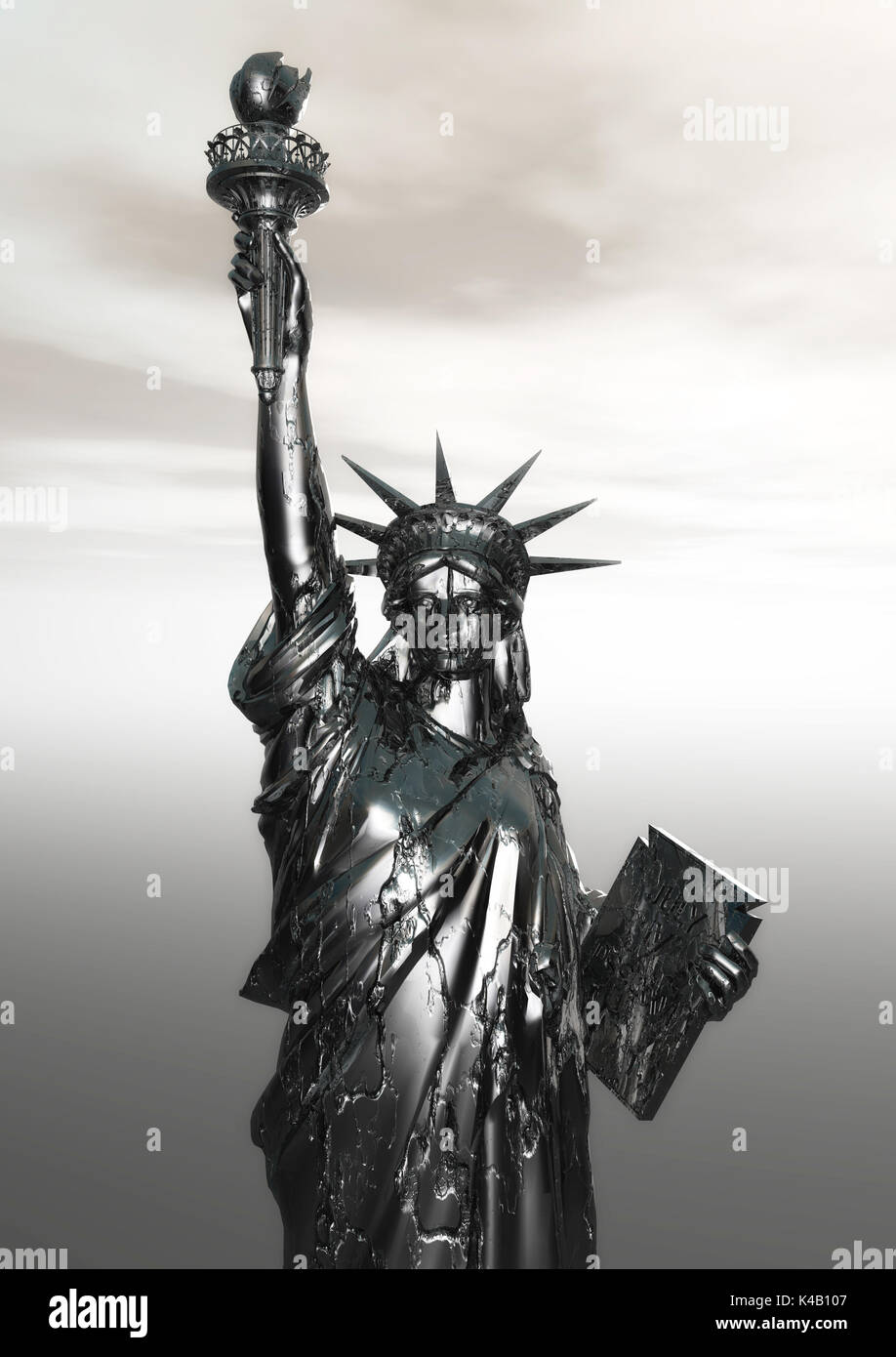 Digital Rendering Of The Statue Of Liberty Stock Photo - Alamy