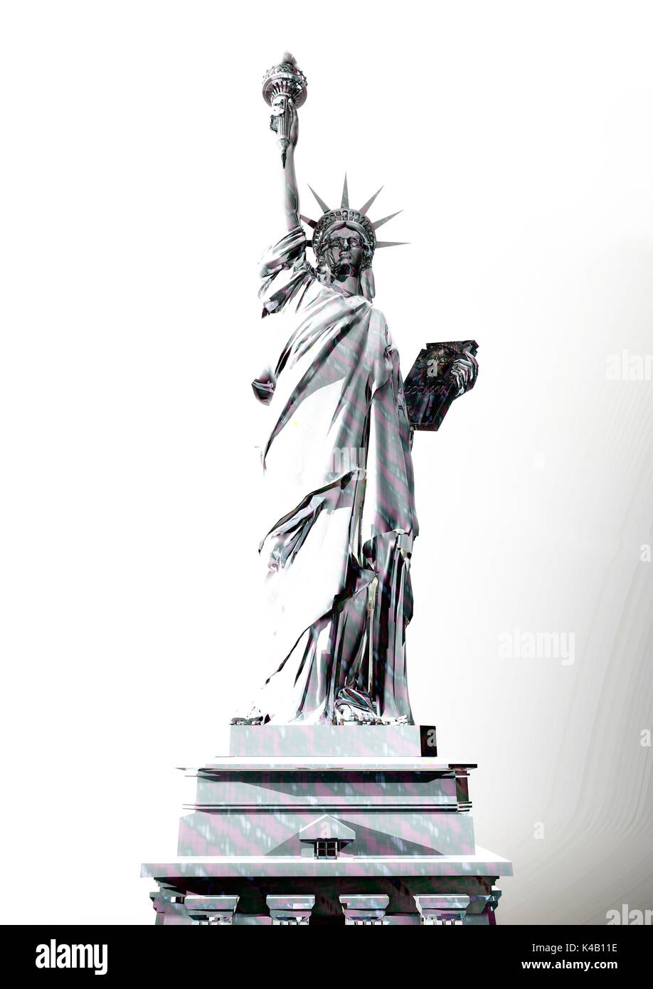 Digital Rendering Of The Statue Of Liberty Stock Photo - Alamy