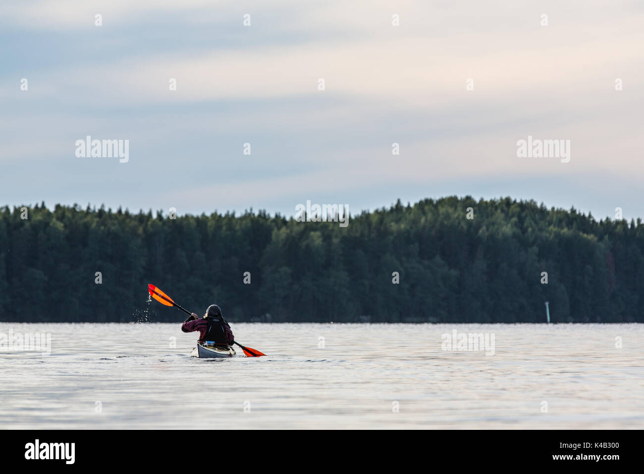 Single paddling hi-res stock photography and images - Alamy