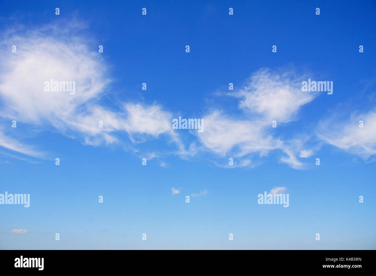 Nice Weather Blue Sky With Clouds Stock Photo - Alamy